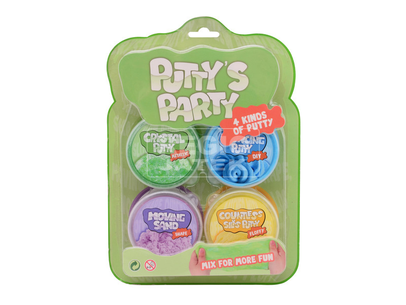 Putty party - 4 féle anyag egy csomagban | REGIO JÁTÉK Webáruház
