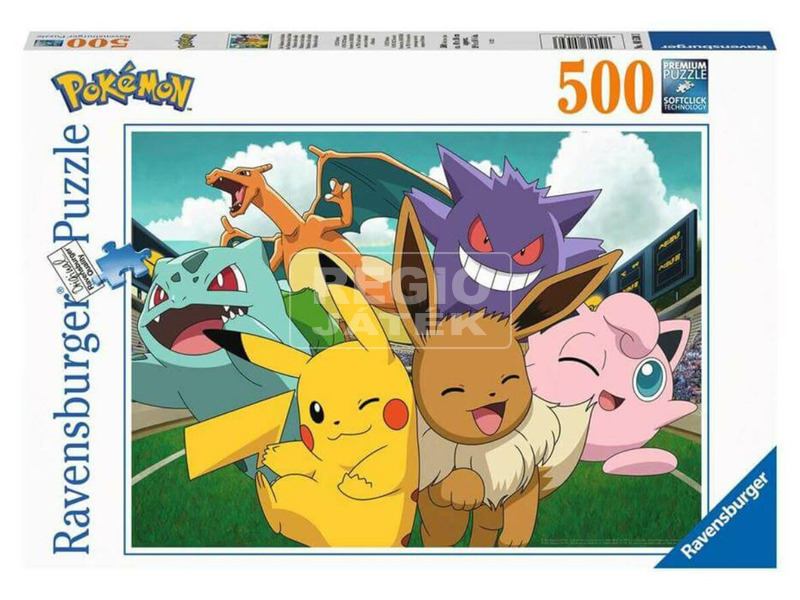 Puzzle 500 db - Pokemonok az arénában | REGIO JÁTÉK Webáruház