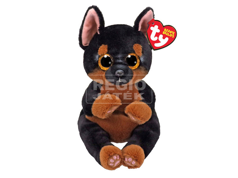 Ty Beanie Bellies plüss figura FRITZ, 15 cm - fekete /barna kutya ...
