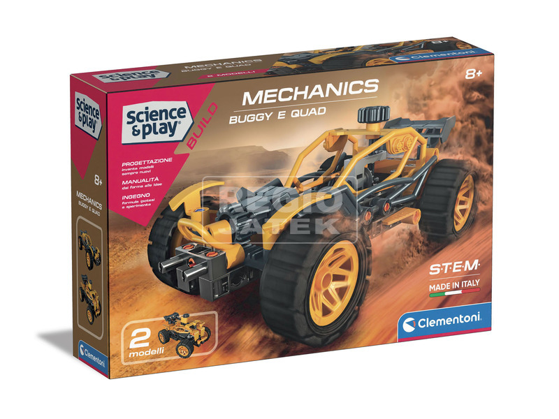 Clementoni: Tudomány és Játék - Buggy és Quad építőkészlet | REGIO JÁTÉK Webáruház